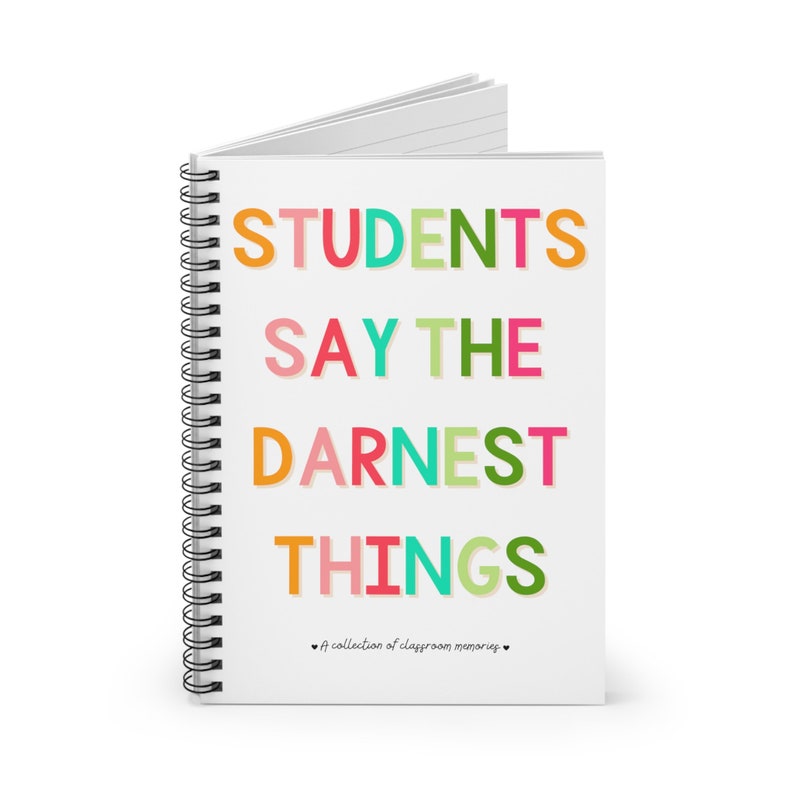 Teacher Journal, Teacher Keepsake, Funny Things Students Say, Classroom ...