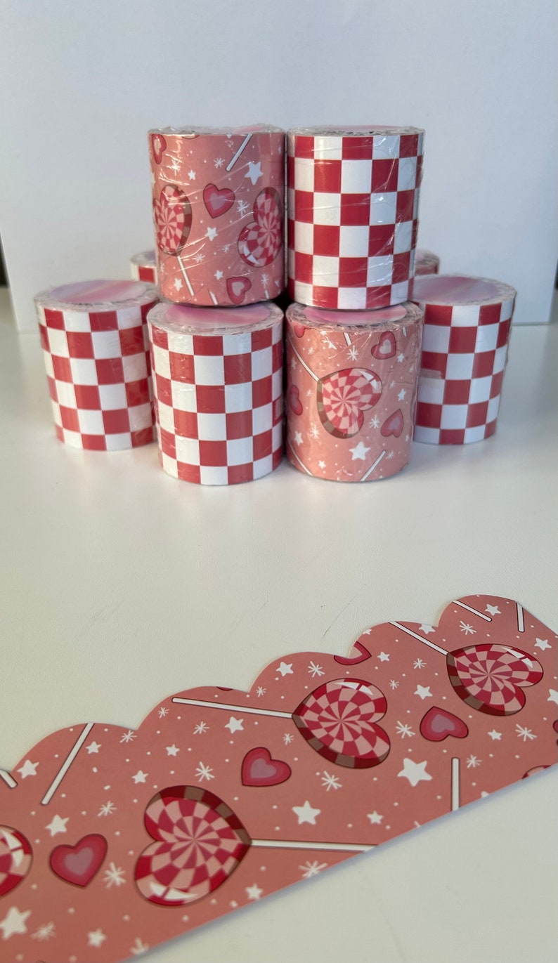 Valentine's Day Bulletin Board Border for Classroom, Retro Valentines ...