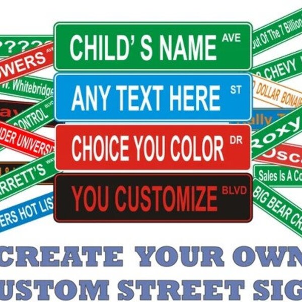 Personalized Street Sign - Etsy