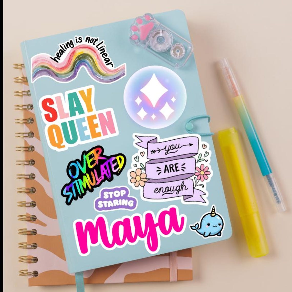 Custom Name Sticker | Teacher Stickers | Personalized Stickers ...