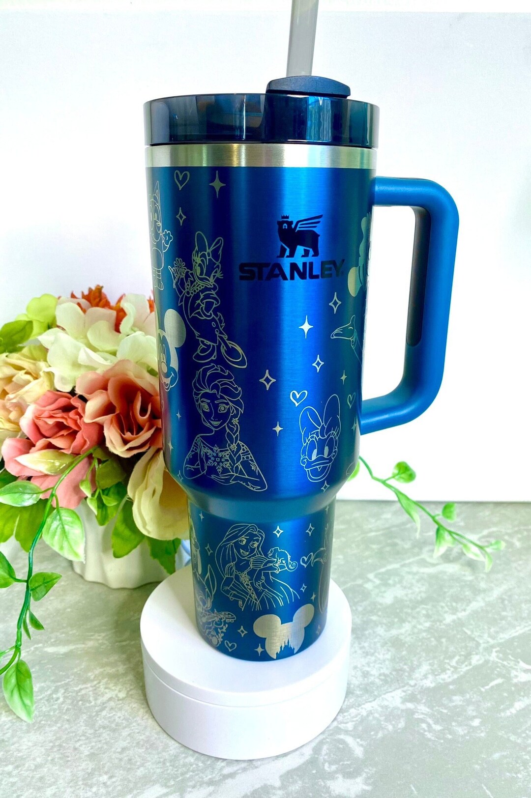 40oz Disney Laser Engraved Authentic Stanley Quencher H2.0 Multiple ...