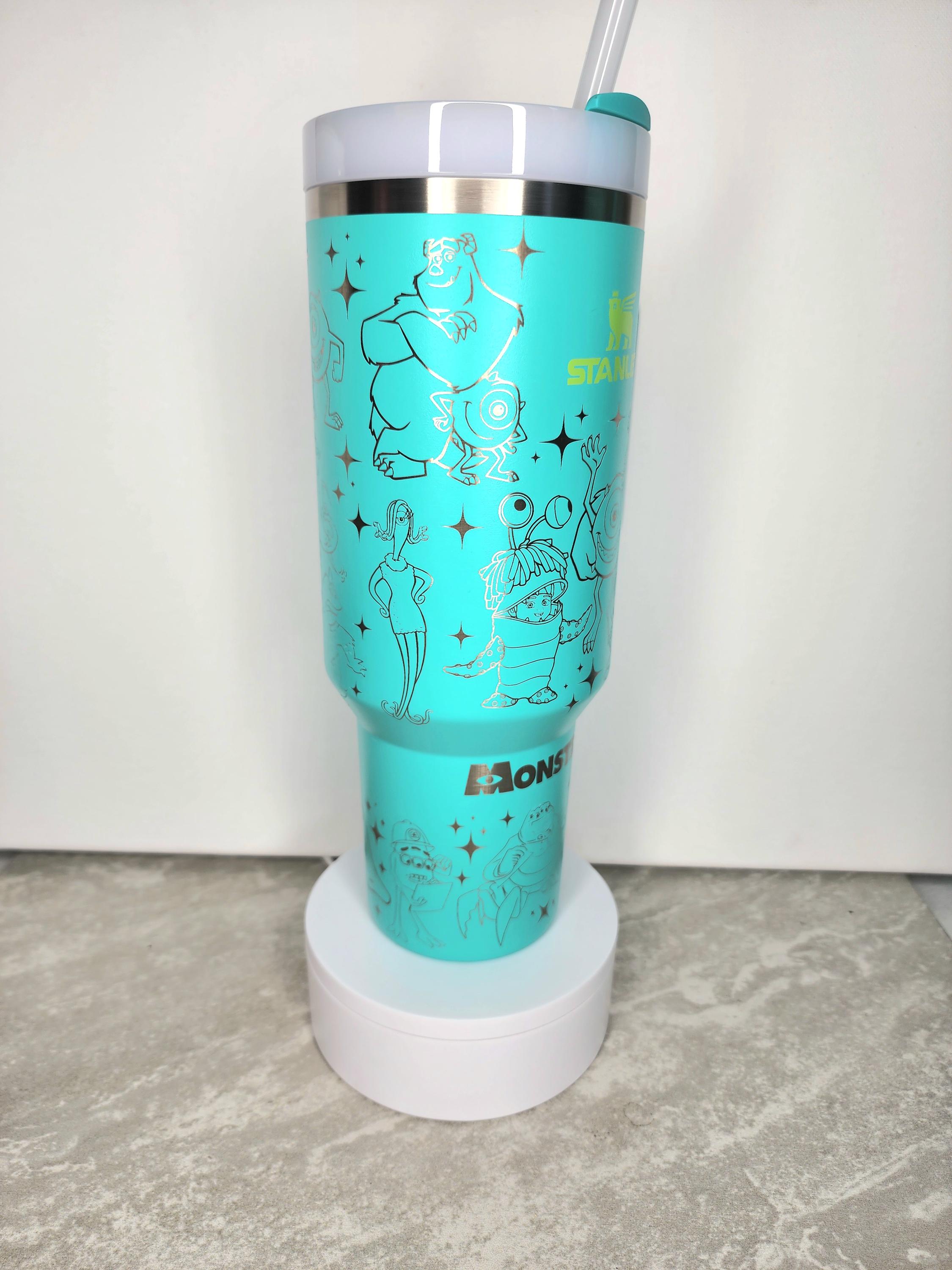 40oz Disney Monsters Inc Laser Engraved Authentic Stanley Quencher H2.0 ...