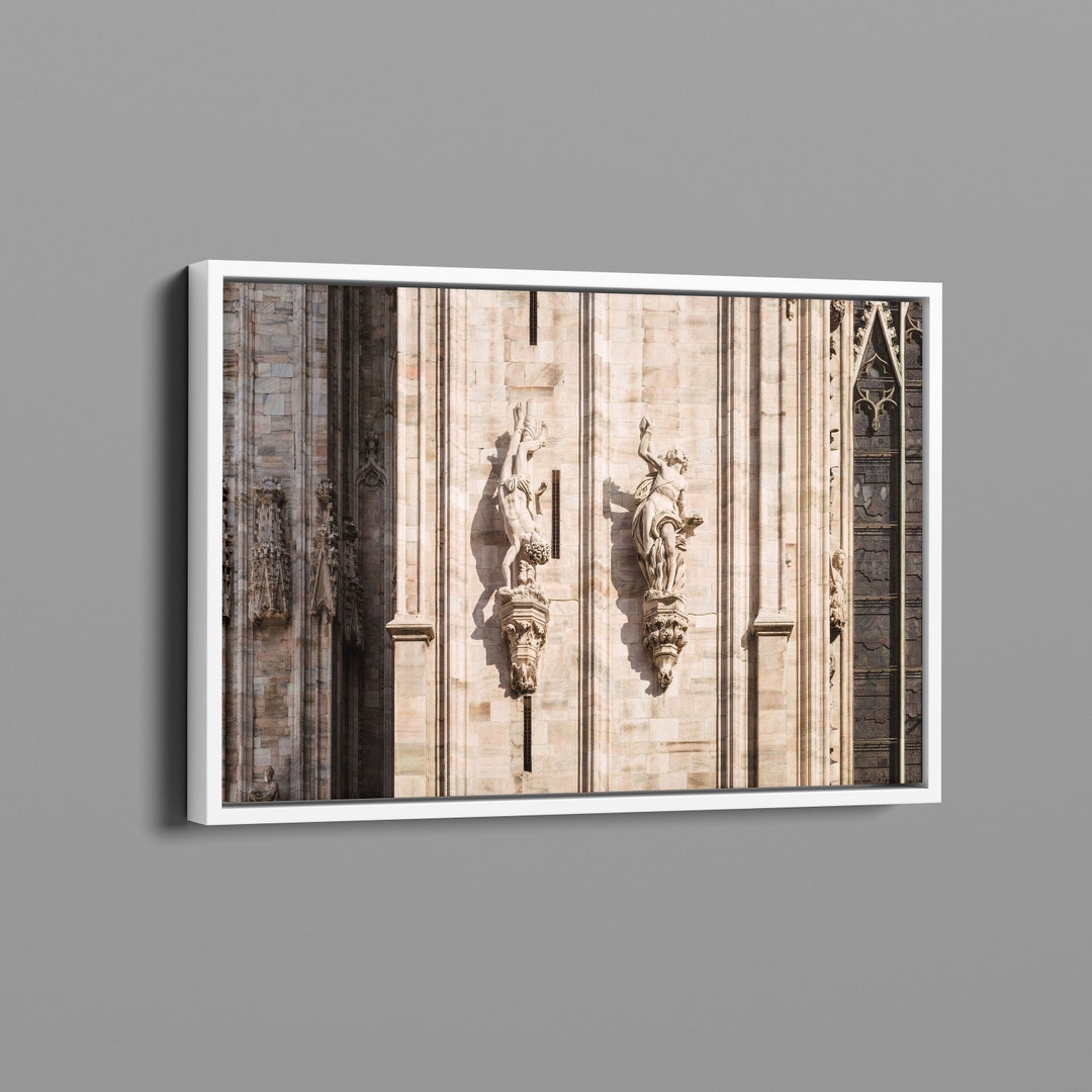 Duomo Di Milano Cathedral Canvas/marble Statues/milan Cathedral Art ...