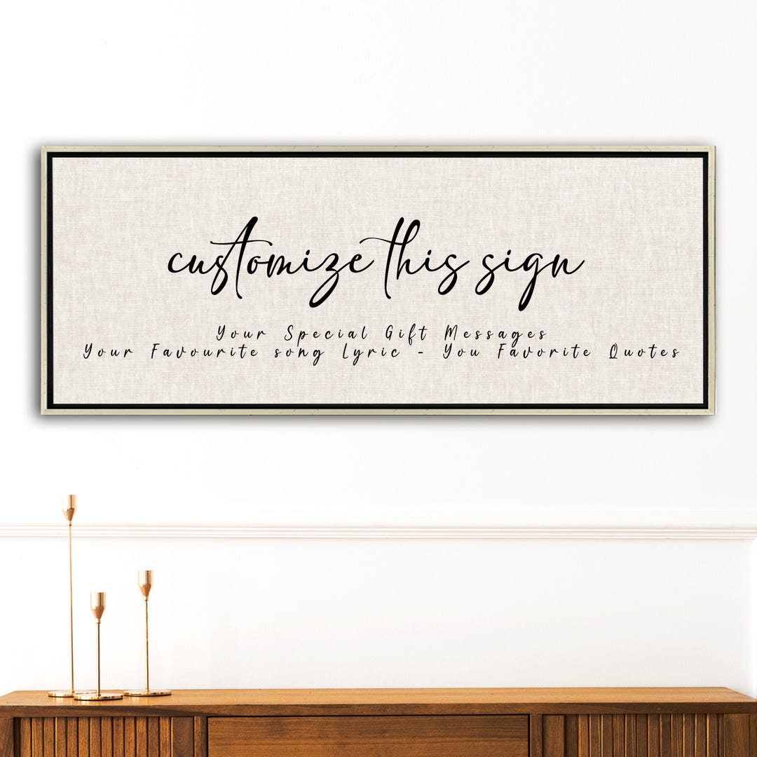 Create Your Own Custom Canvas Quote Sign | Customized Canvas Sign ...