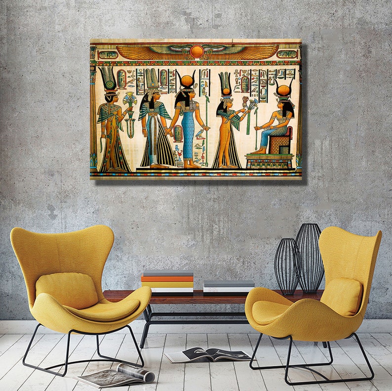 Ancient Egyptian Canvas/mythology Wall Art/egypt Canvas/eye of - Etsy