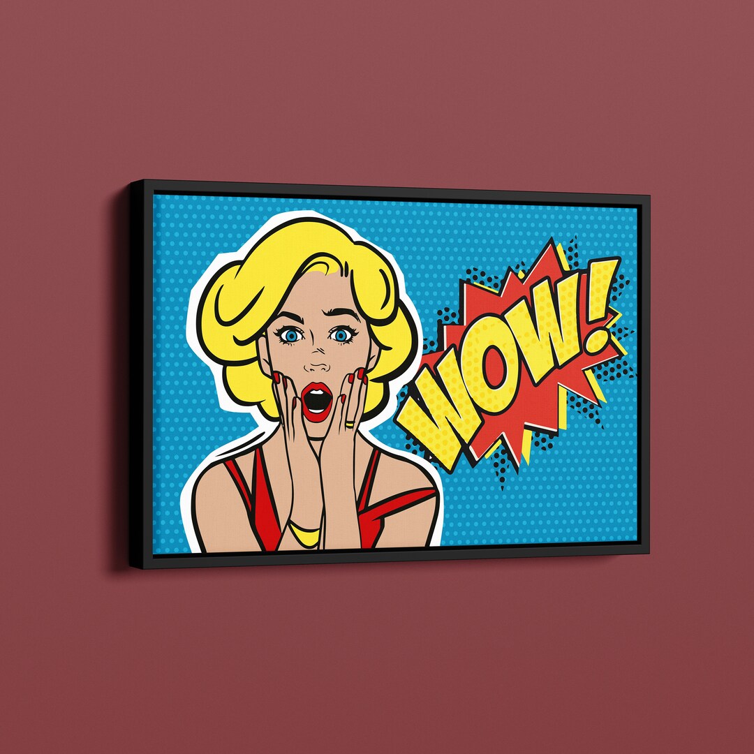 Pop Art Canvas Wall Art/comic Pop Art/pop Art Home Decor/father's Day ...