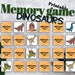 Memory/matching Game - Dinosaurus - Printable Game for Kids, Activity ...