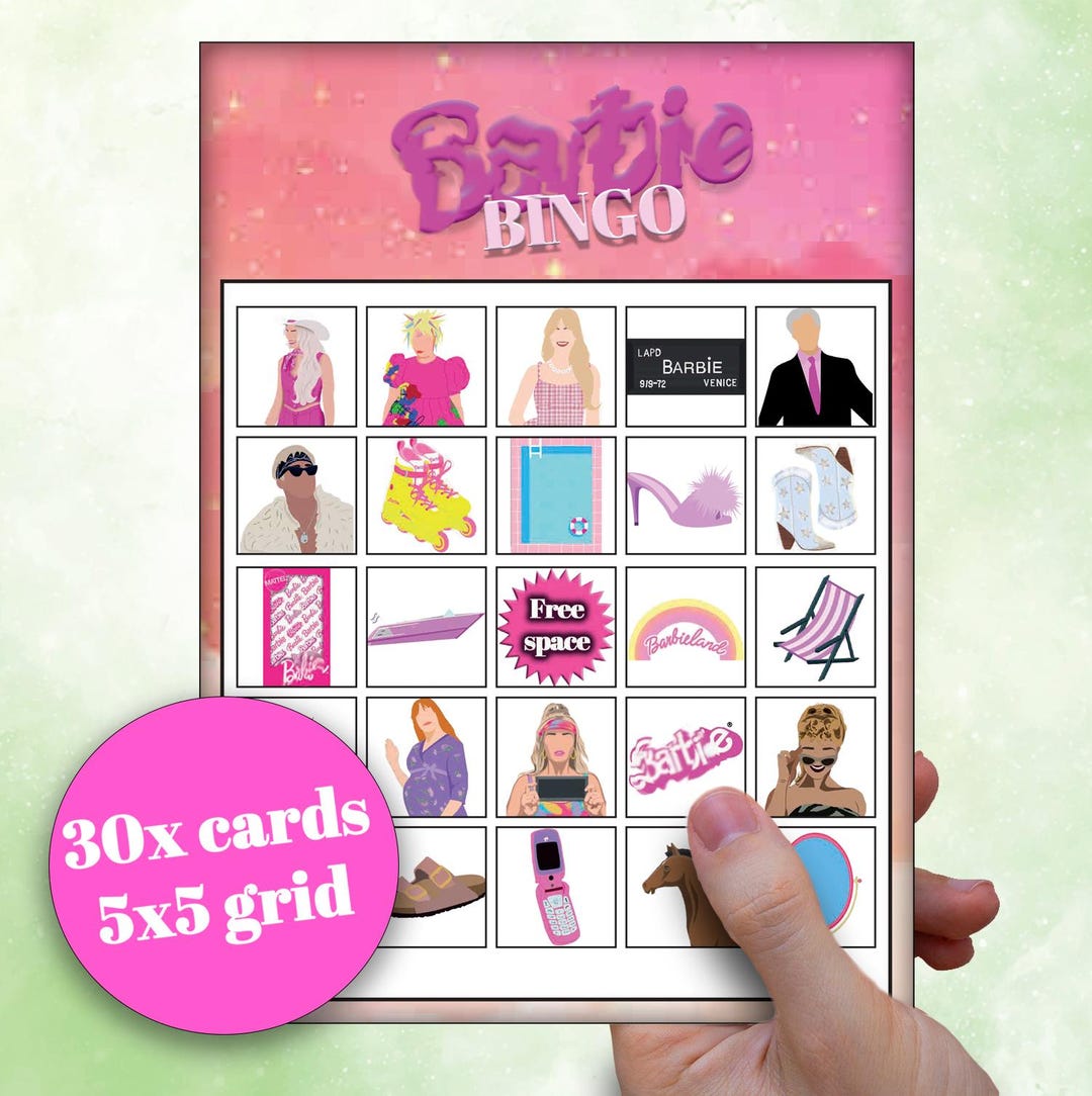 Pink Doll_movie _ Bingo Cards _ 30x Cards 5x5 PDF - Etsy