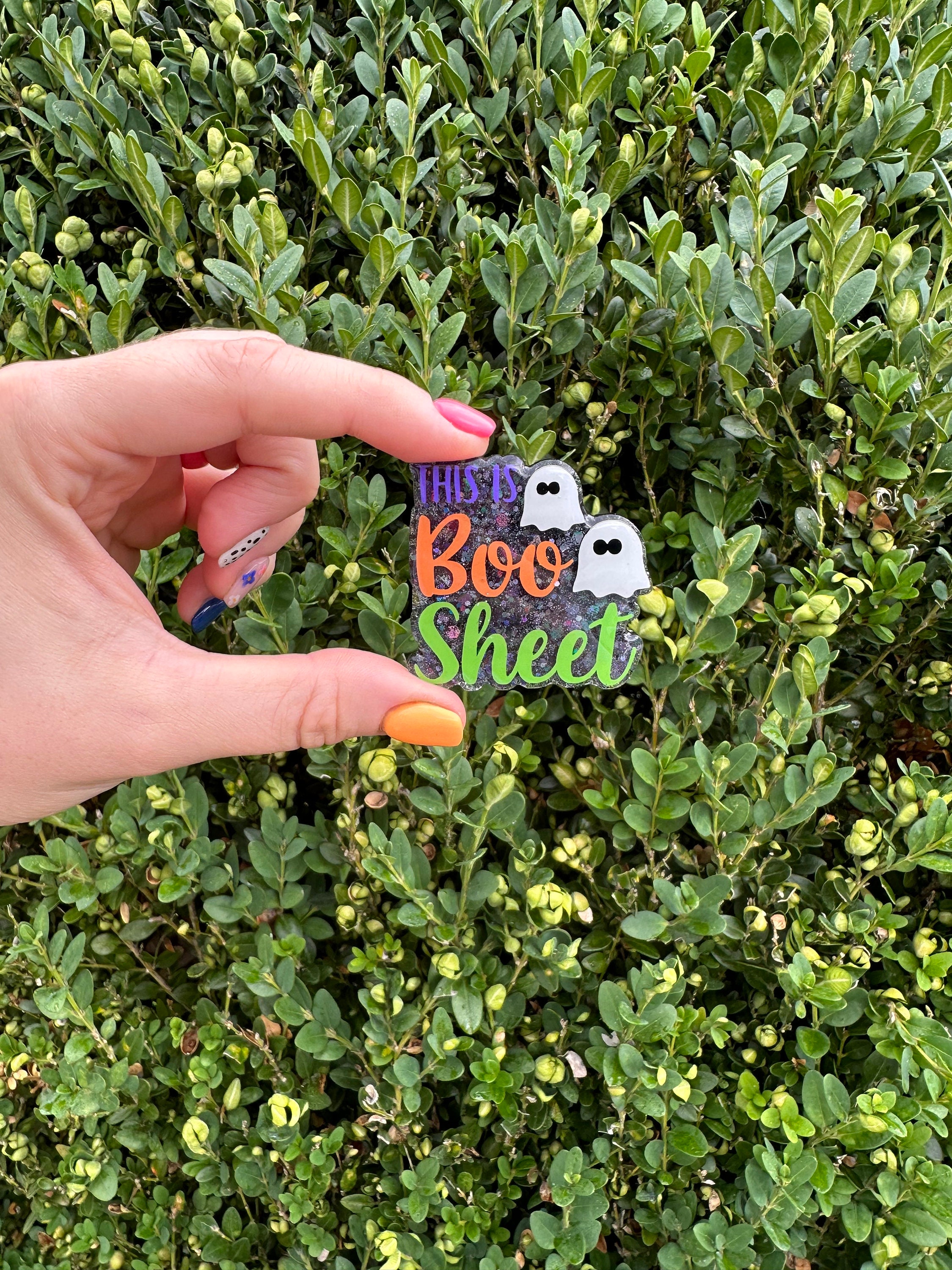 Cute Interchangeable Boo Sheet Badge Reel Topper, Halloween Badge Reel ...