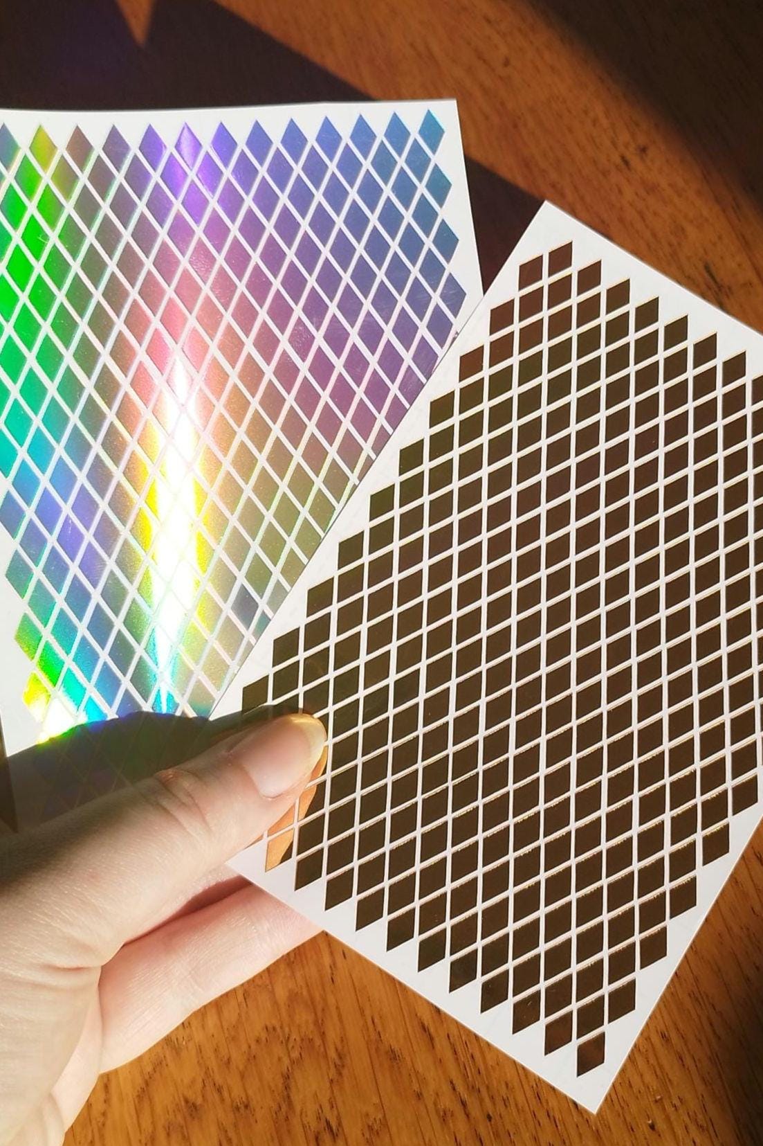 300 Tiny Diamond Stickers in Gold and Holographic - Etsy