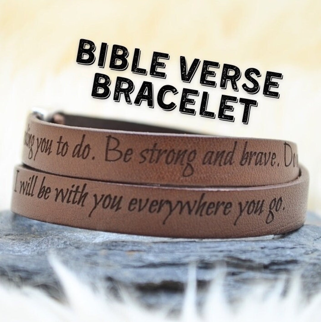 Christian Bracelet for Men Christian Gift for Men Handmade Genuine ...