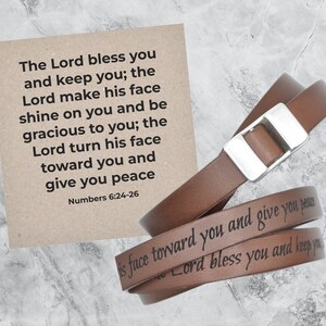 Christian Bracelet for Men Christian Gift for Men Handmade Genuine ...