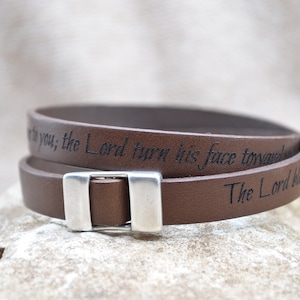 Christian Bracelet for Men Christian Gift for Men Handmade Genuine ...