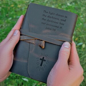 Personalized Christian Journal Custom Leather Prayer Journal Bible ...