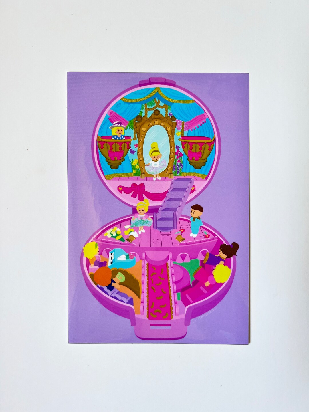 Vintage Polly Pocket Inspired Sticker - Etsy