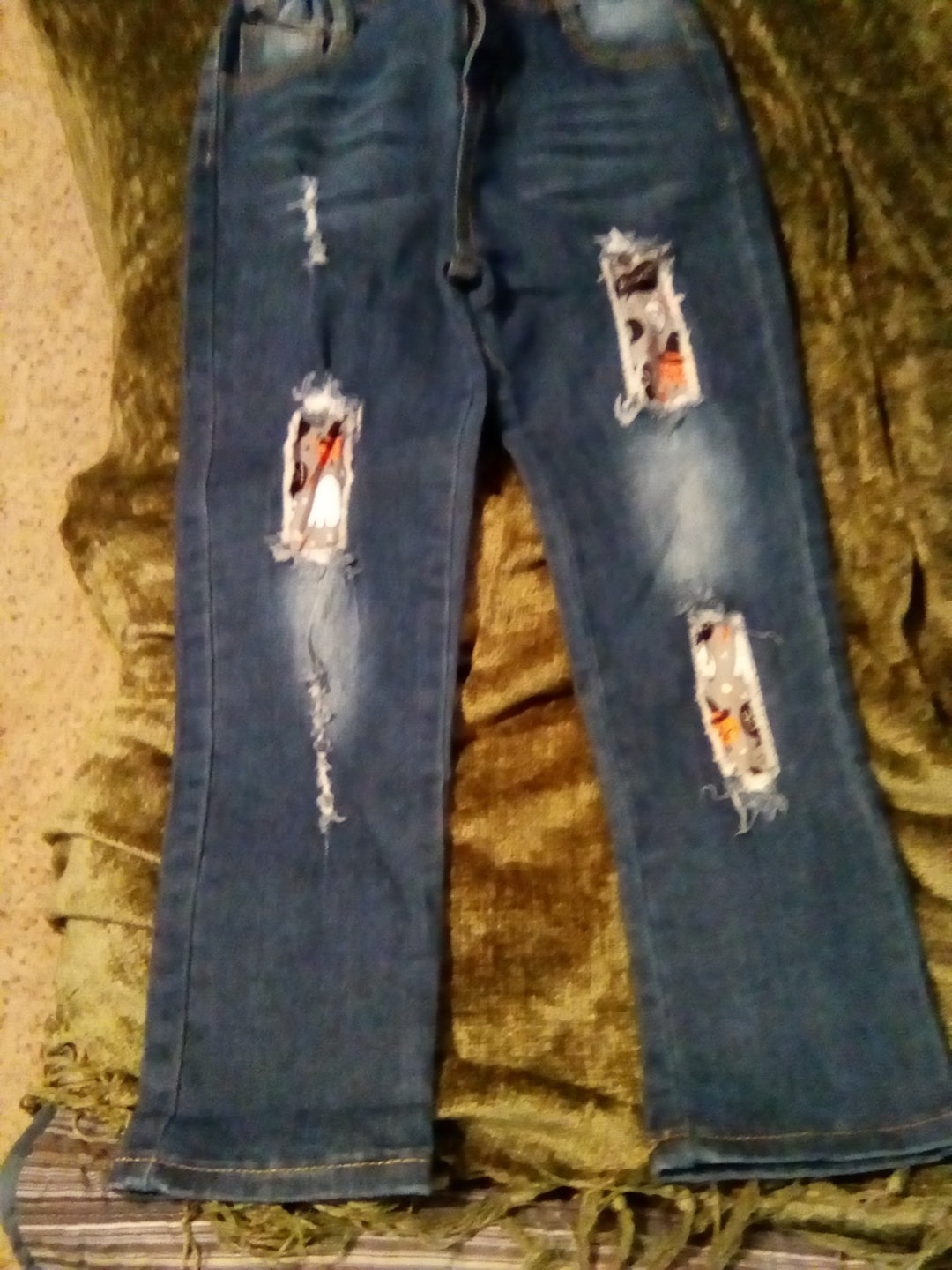 Halloween/spooky Jeans - Etsy