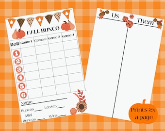 Printable Bunco Table Numbers - Etsy