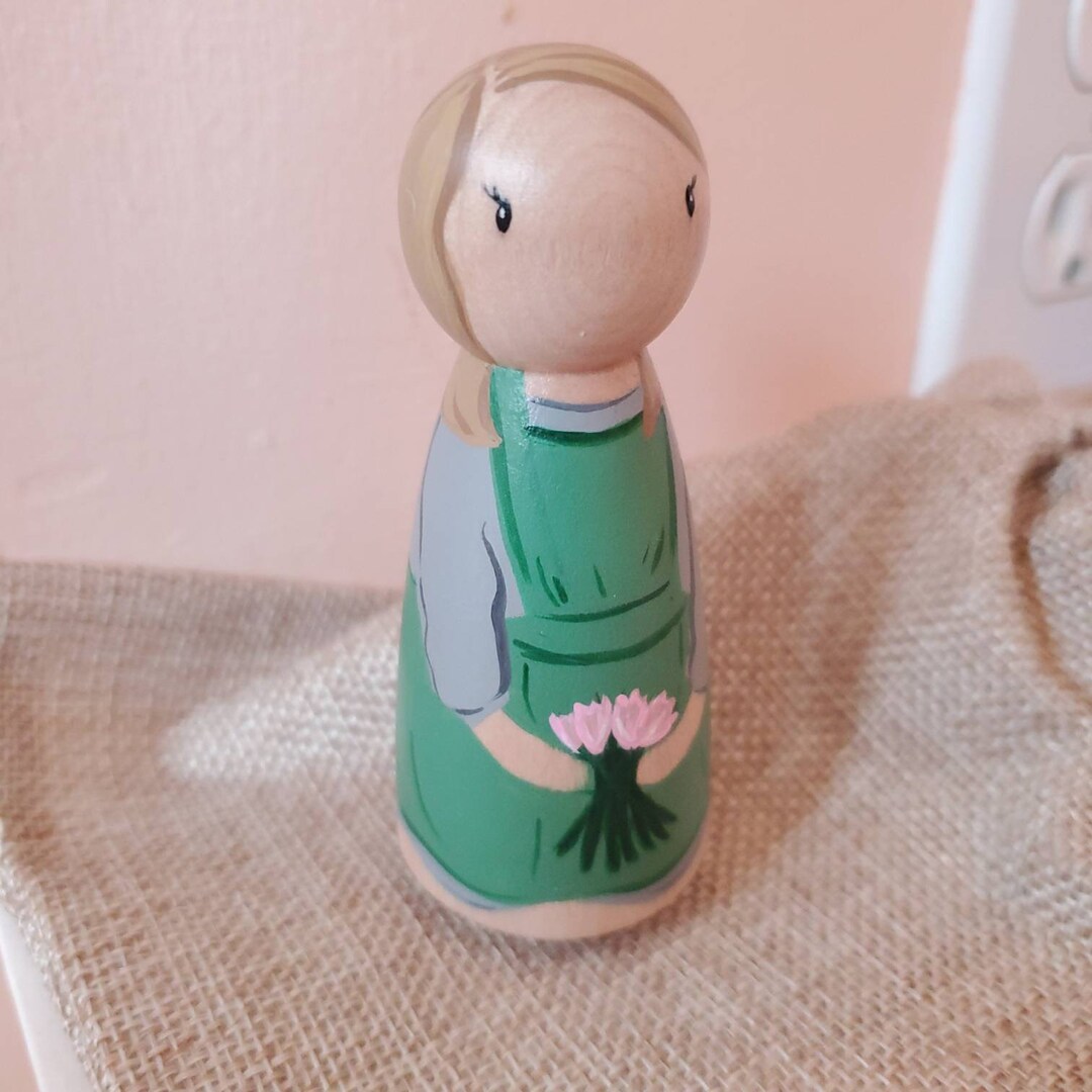 Personalized Teacher Peg Dolls / Teacher Appreciation Gift / Caretaker ...