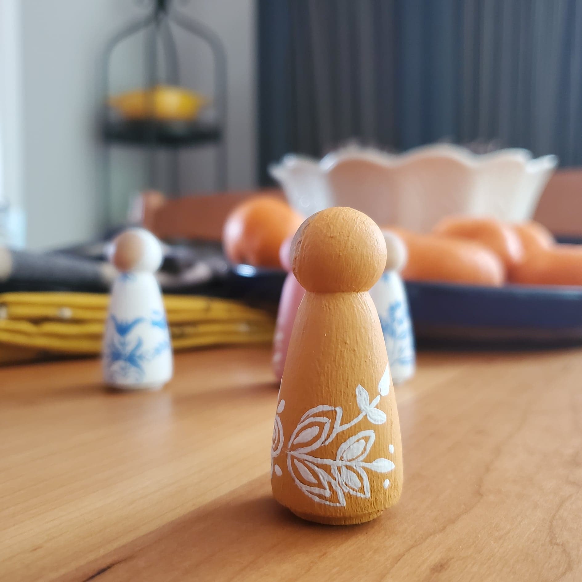 Pyrex Corningware Peg Dolls FULL SET 2 Handpainted - Etsy