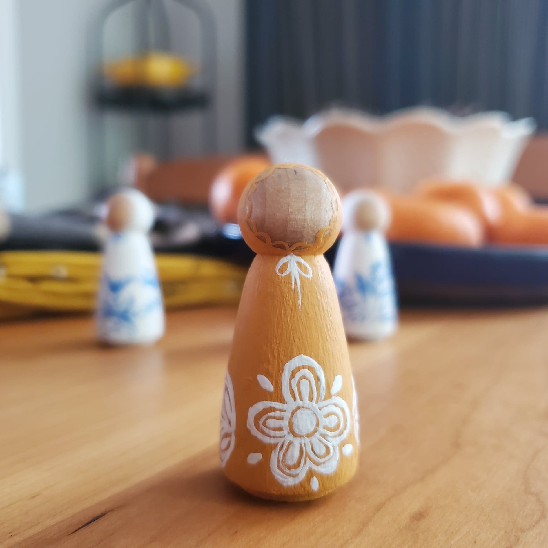 Pyrex Corningware Peg Dolls FULL SET 2 Handpainted - Etsy