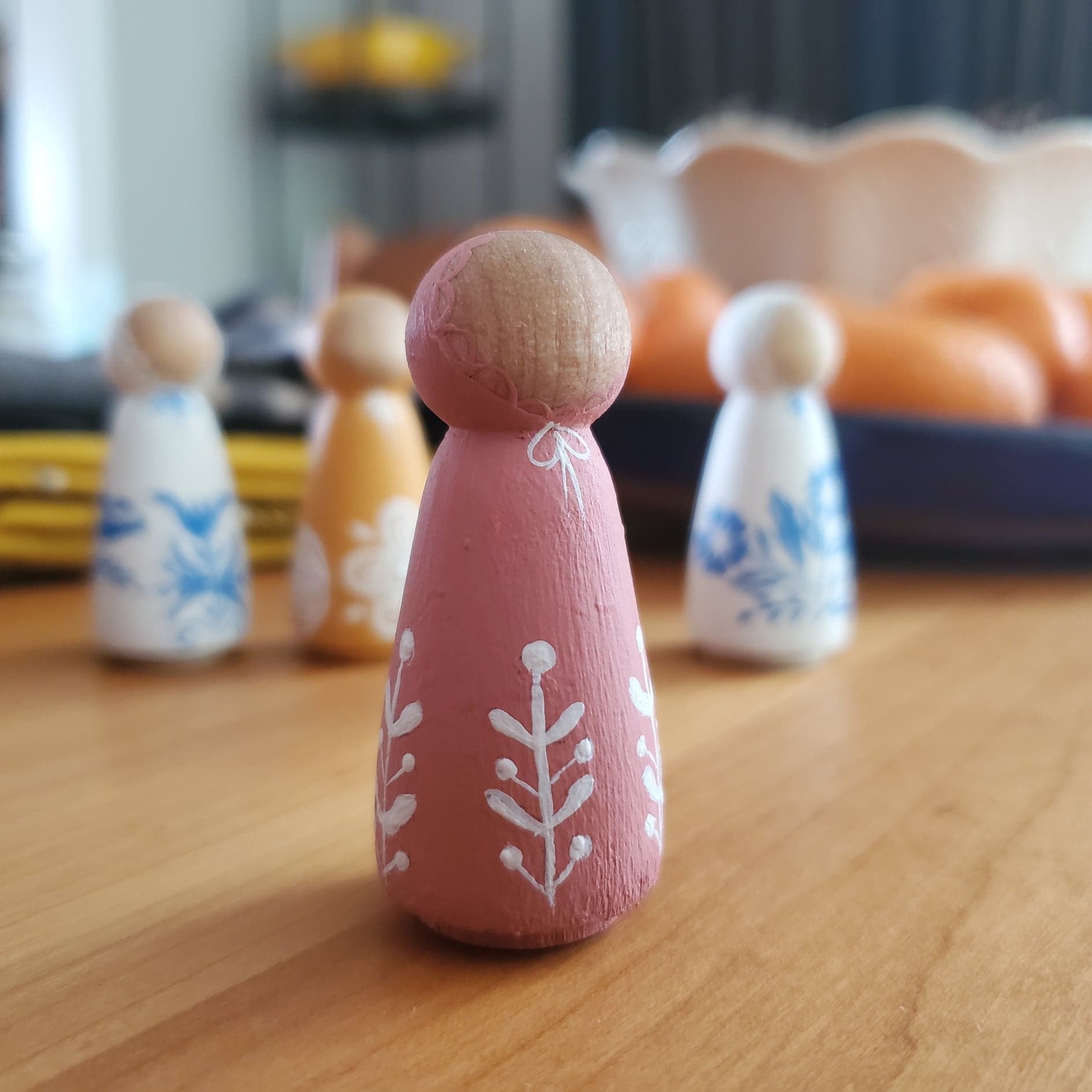 Pyrex Corningware Peg Dolls FULL SET 2 Handpainted - Etsy