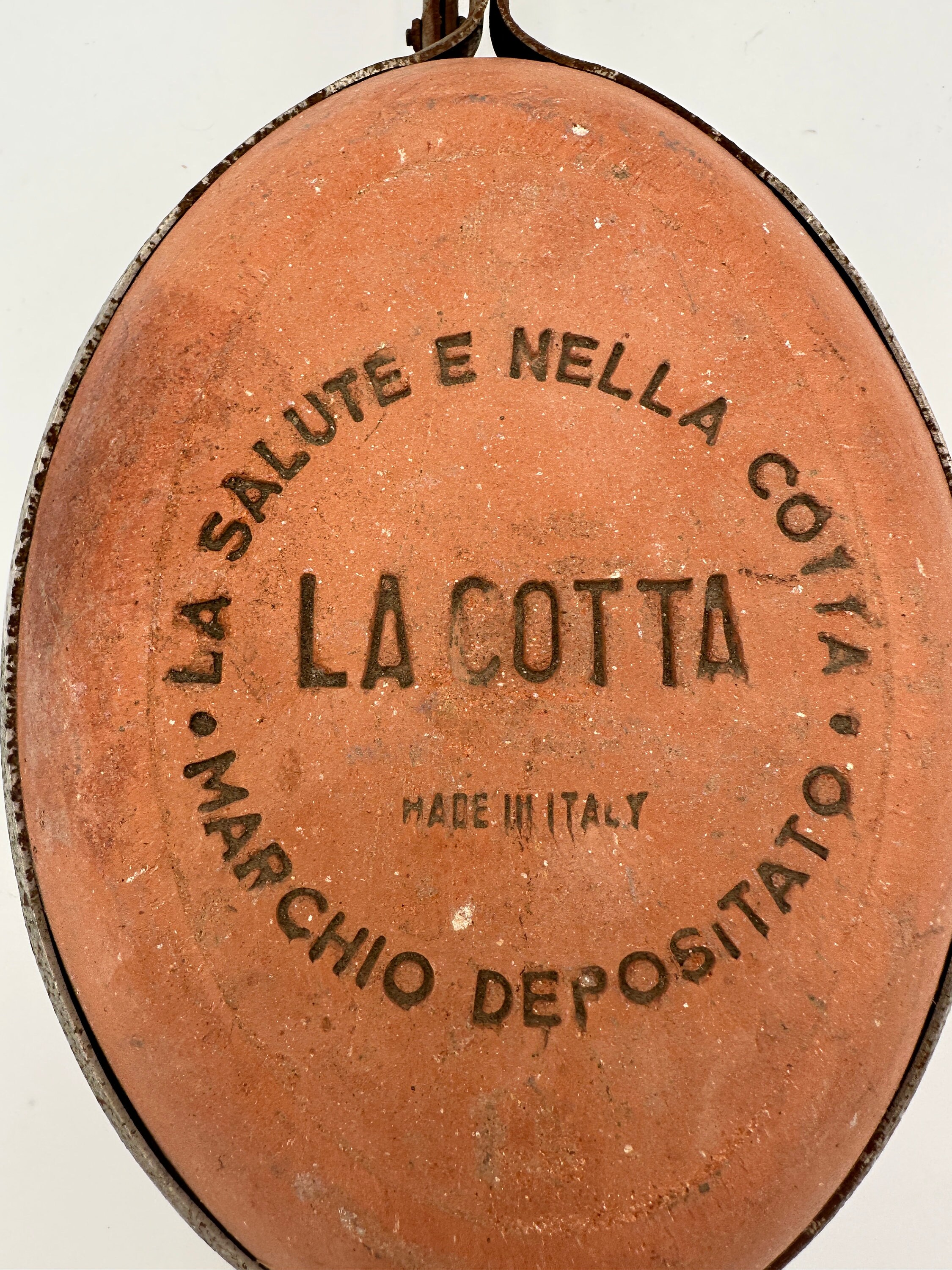 Vintage La Cotta Terra Cotta Earthenware Stove Top Press Made in Italy ...