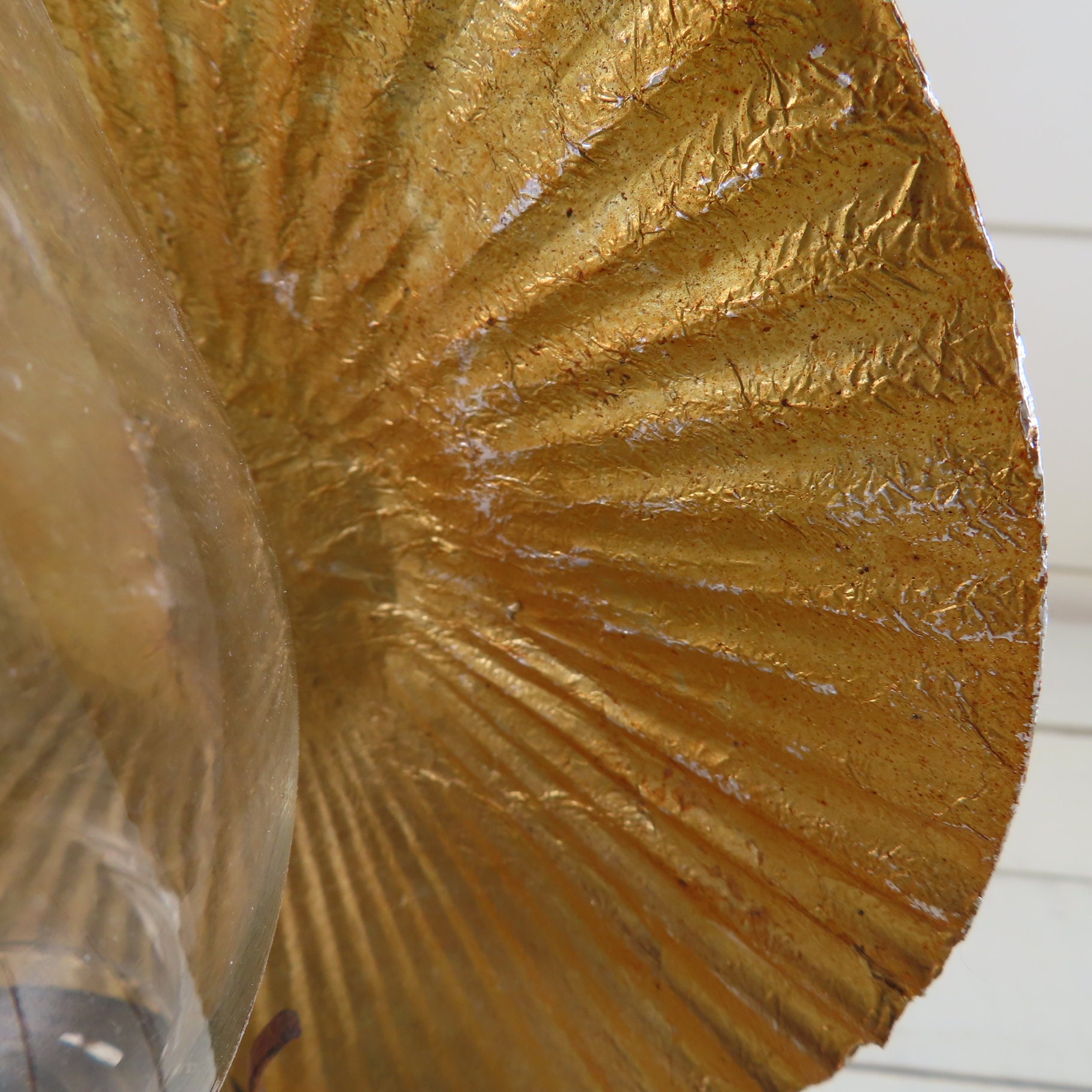 Vintage Oil Lamp With Gold Reflector Plate Glass Kerosene Lamp - Etsy