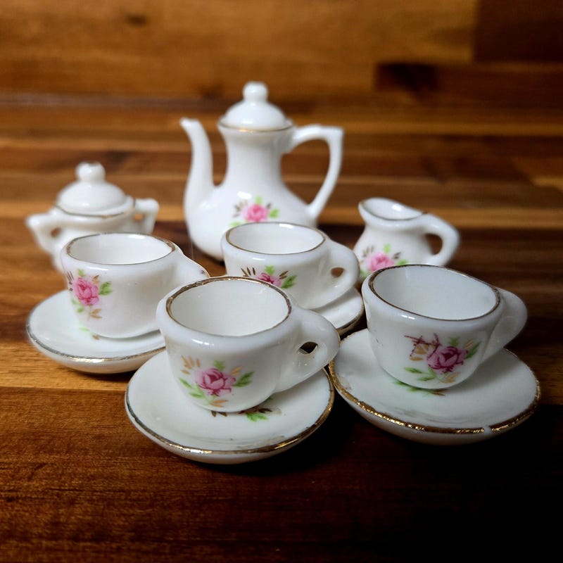 Dollhouse Tea Set - Etsy