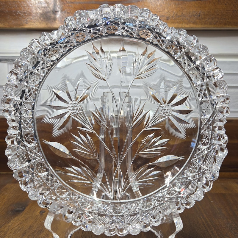 American Brilliant Tray - Etsy