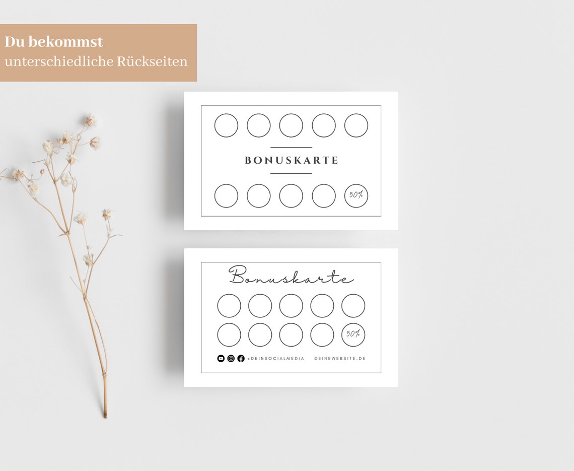 Treuekartenvorlage, Bearbeitbare Canva Vorlage, Sofortiger Download ...