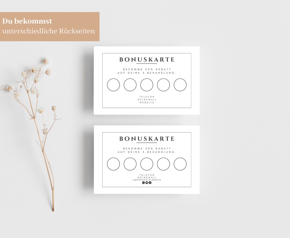 Treuekartenvorlage, Bearbeitbare Canva Vorlage, Sofortiger Download ...