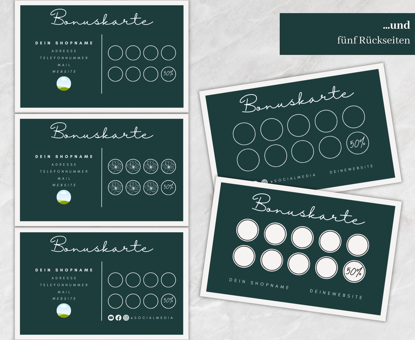 Treuekartenvorlage, Bearbeitbare Canva Vorlage, Sofortiger Download ...