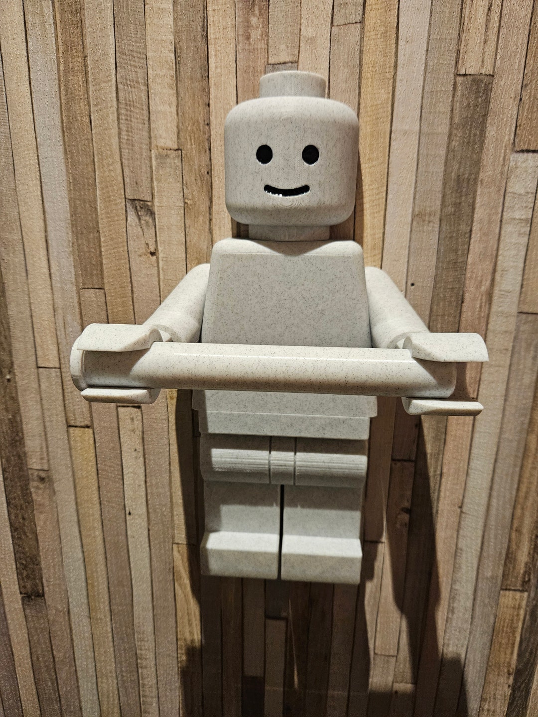 “lego Style” Giant Toilet Paper Marble Effect Character - Etsy