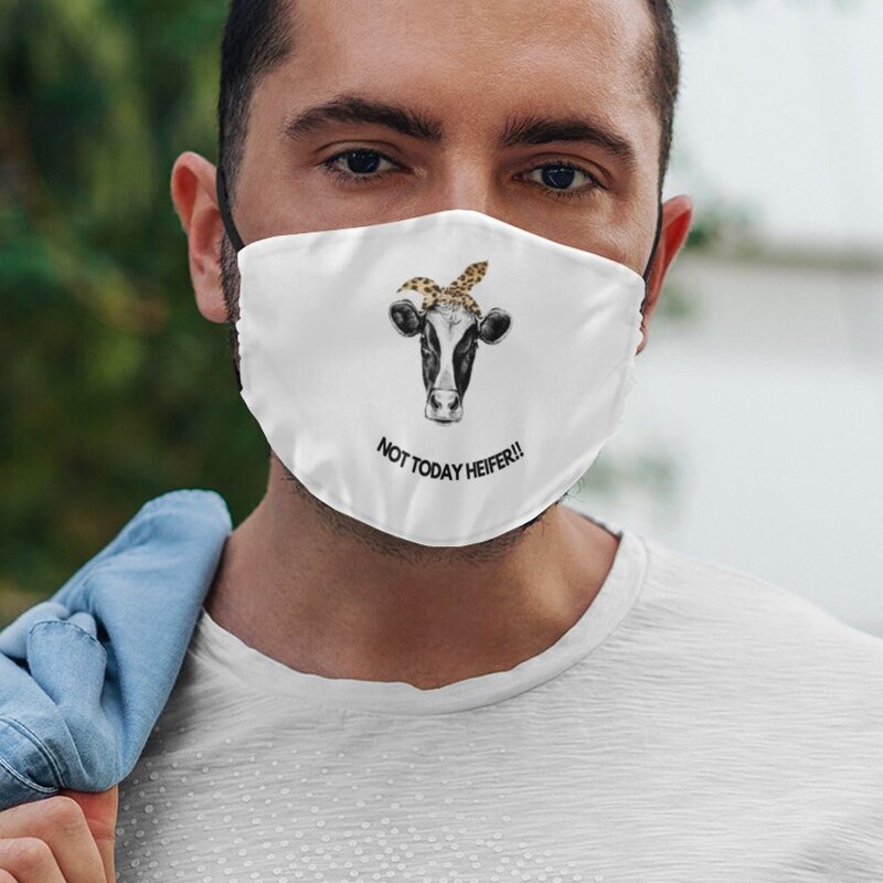 Cow Face Mask - Etsy