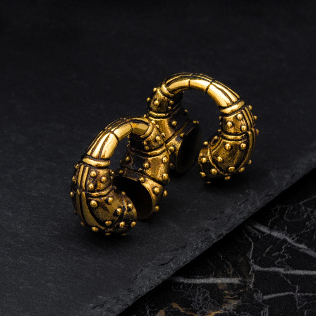 Ear Weights Hangers KABAL, Silver Round Keyhole Hangers, Gauge Ear ...