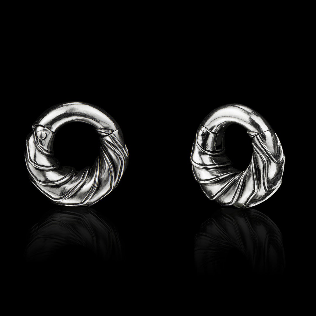 ARKANE Hangers, 925 Silver Plugs, Gauge Ear Plugs, Ear Weights, Silver ...