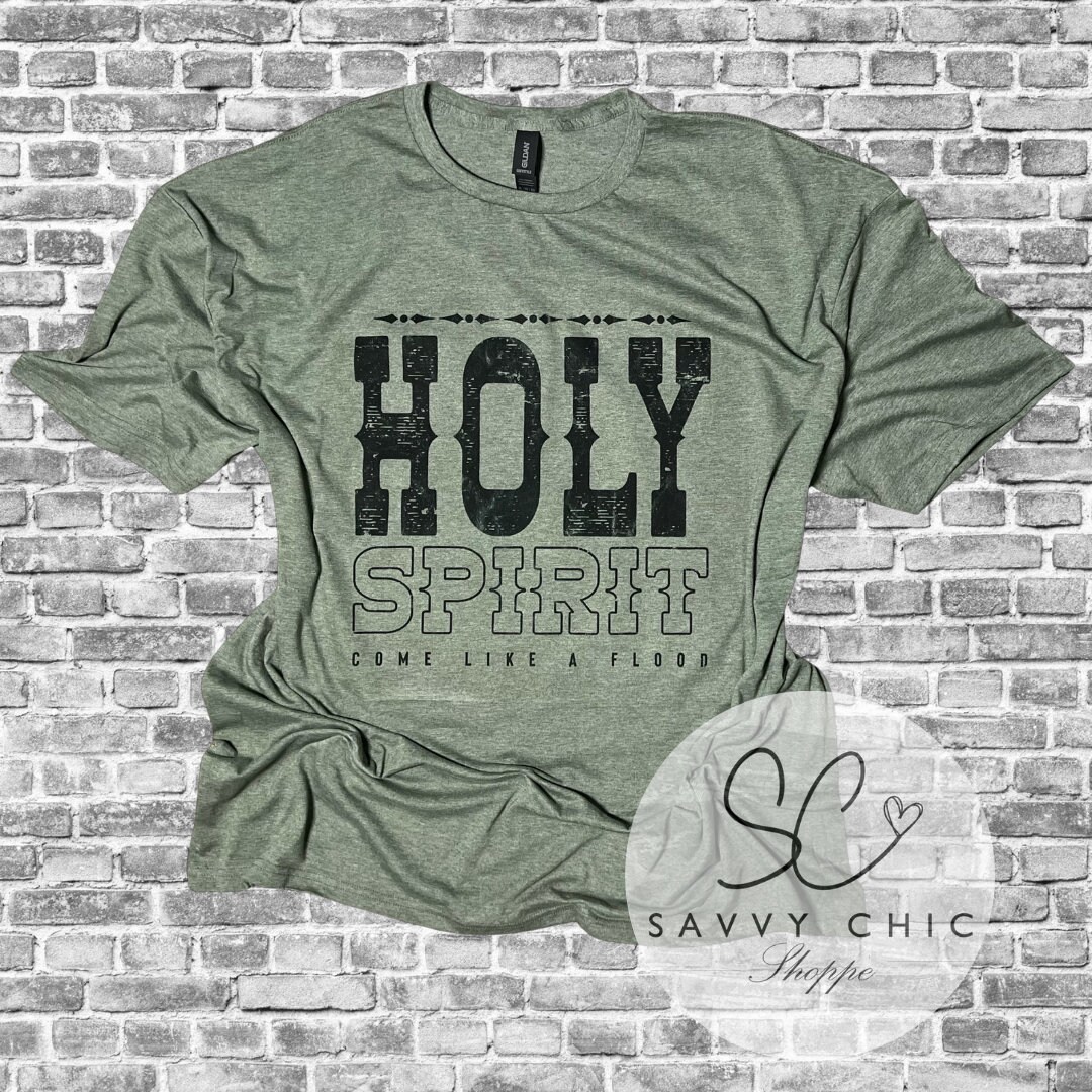 Holy Spirit Military Green Tee - Etsy