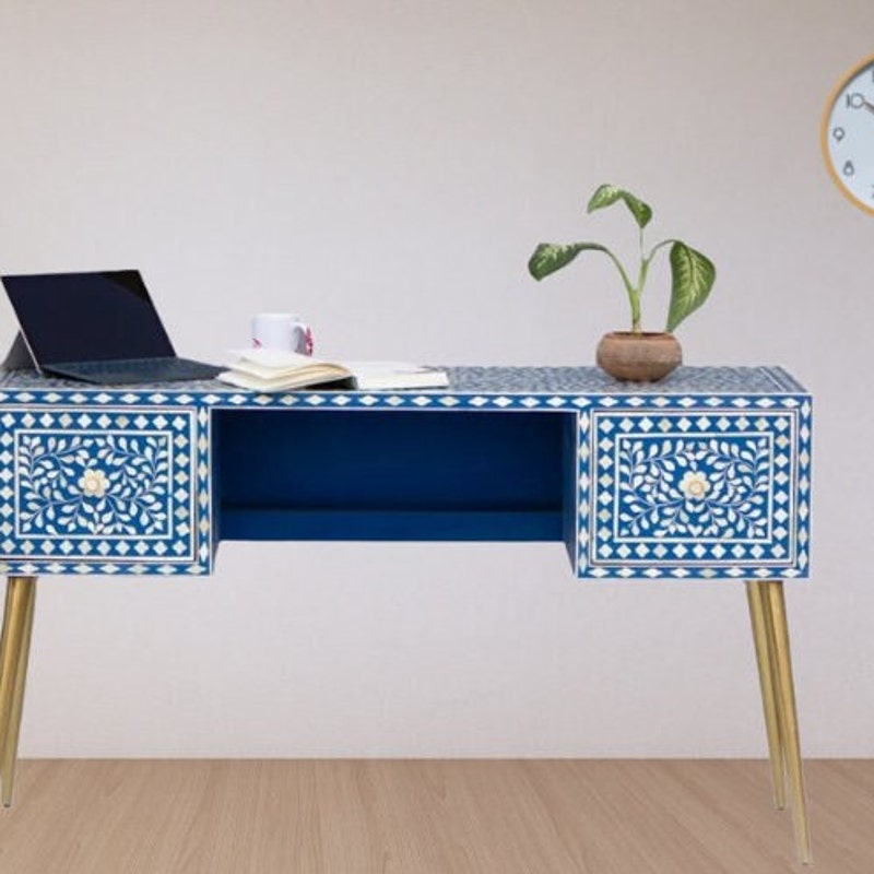 Bone Inlay Desk - Etsy