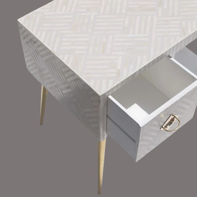Bone Inlay Desk, Bone Inlay Work Desk, Bone Inlay Optical Desk, Indian ...
