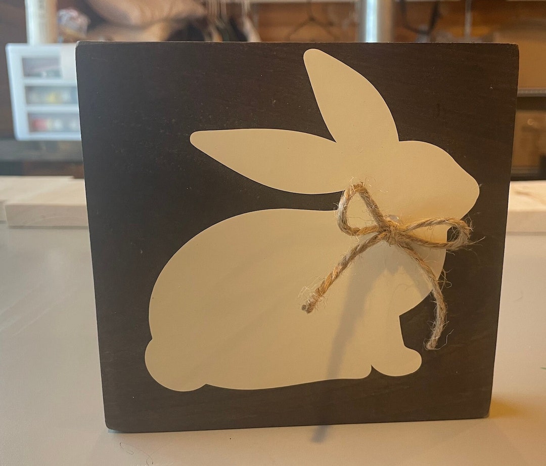 Easter Bunny Wood Sign - Etsy