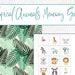 Tropical Animals Matching Game, Memory Game, Matching Game, Kids ...