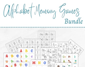 Coloring Alphabet Matching Game, Memory Game, Matching Game, Kids ...
