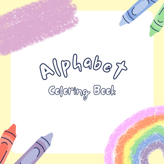 Alphabet Coloring Book Alphabet Coloring Worksheets Alphabet - Etsy