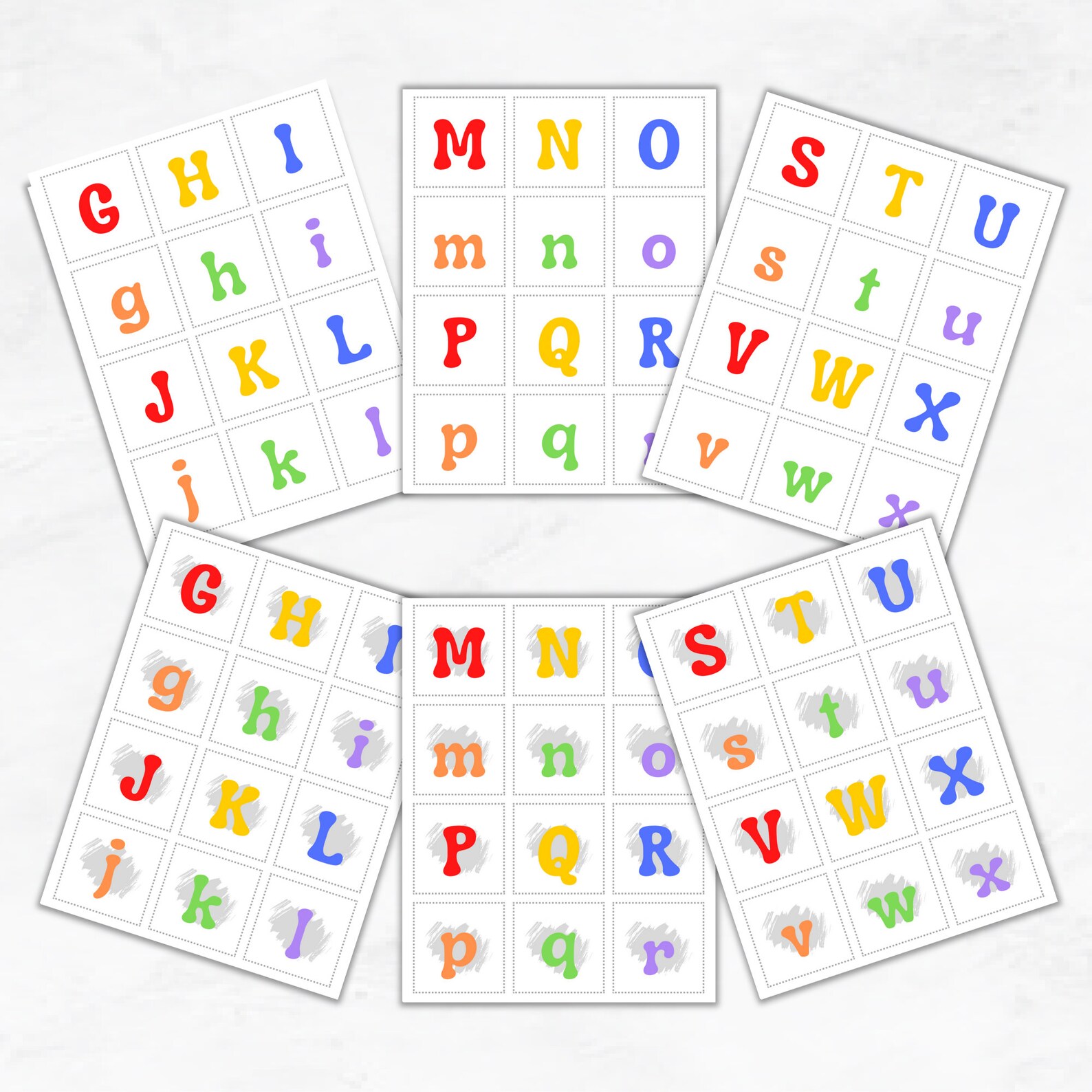 Alphabet Matching Game, Memory Game, Matching Game, Kids Activity ...