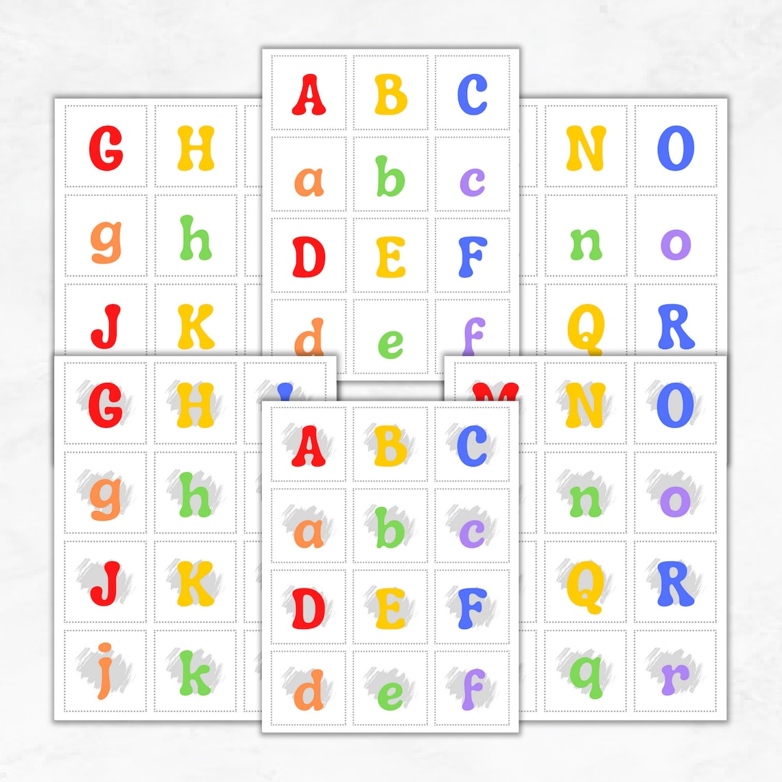 Alphabet Matching Game, Memory Game, Matching Game, Kids Activity ...