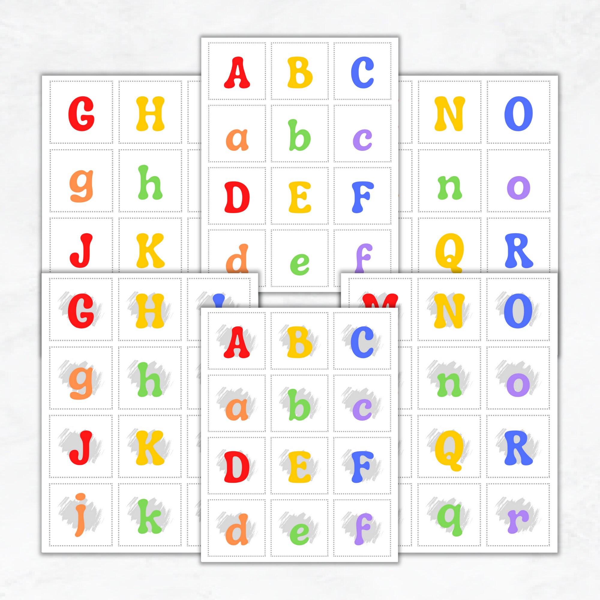 Alphabet Matching Game, Memory Game, Matching Game, Kids Activity ...