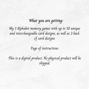 Alphabet Matching Game, Memory Game, Matching Game, Kids Activity ...