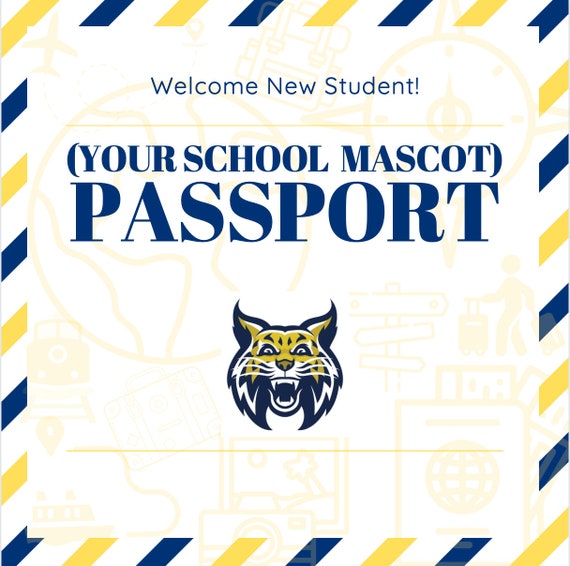 New Student Passport Template - Etsy