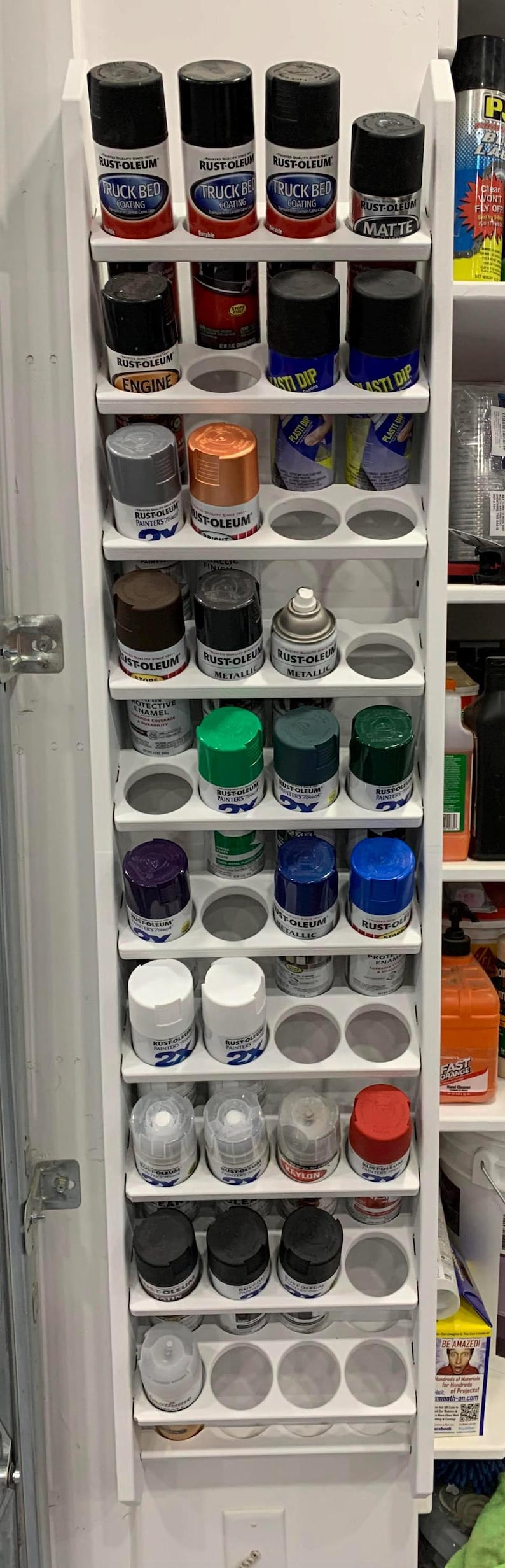 Spray Paint Holder - 40 Can - Digital Download - CNC - Etsy