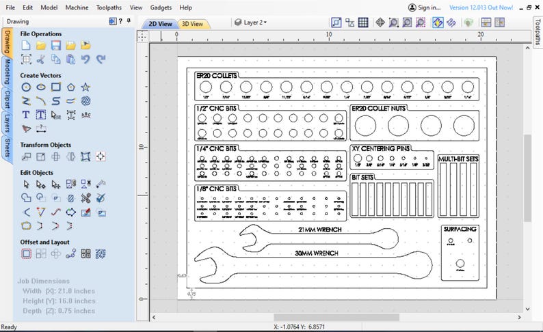 CNC Bit Storage - Digital Download - Etsy